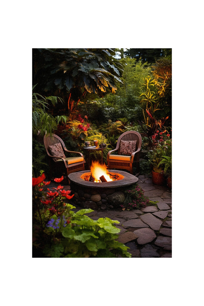 Warm Nights Await: Fire Pit Garden Magic! - Quiet Minimal