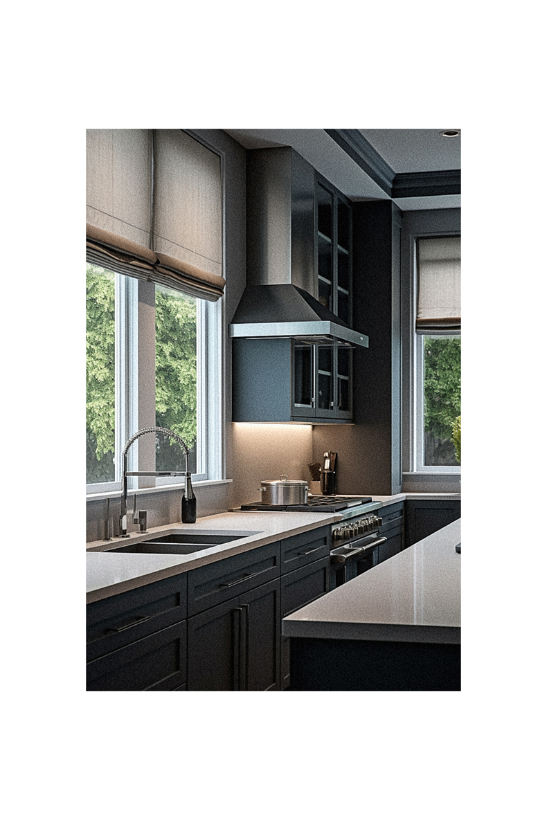 Valance Elegance: Modern Sink Window Revealed! - Quiet Minimal
