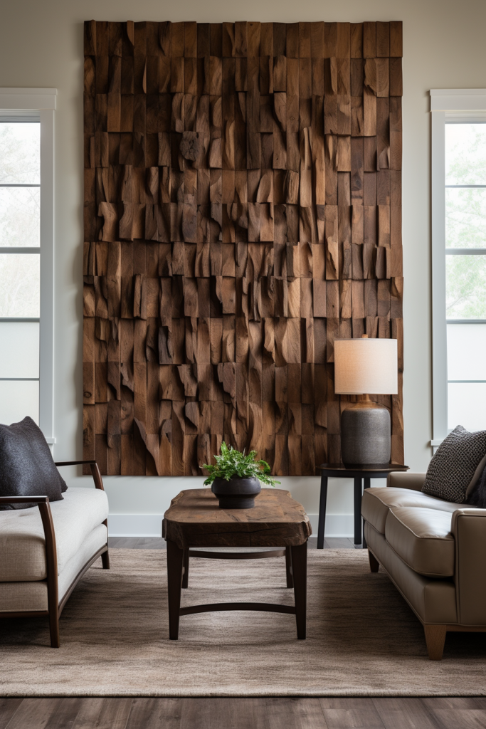 20 Dramatic Large Wood Wall Art Ideas for Timeless Interior Design ...