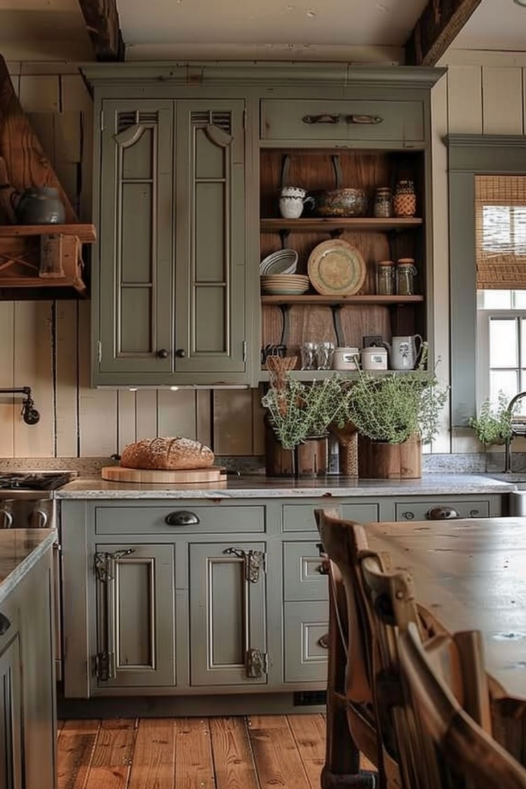 Choose the Perfect Color for Your Farmhouse Kitchen Cabinets - Quiet ...