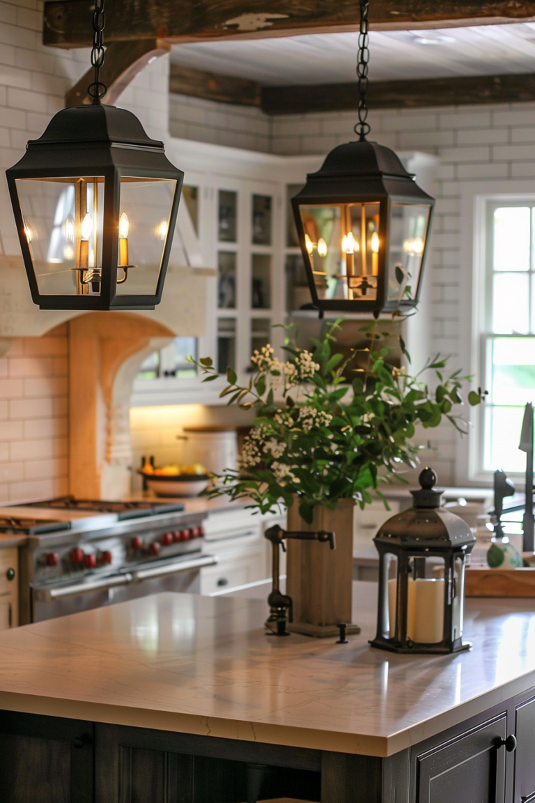 Discover Farmhouse Kitchen Light Fixture Ideas - Quiet Minimal