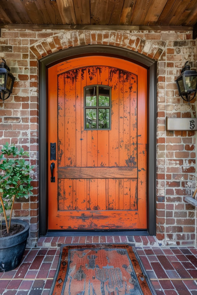 Red Brick House Front Door Colors Ideas - Quiet Minimal