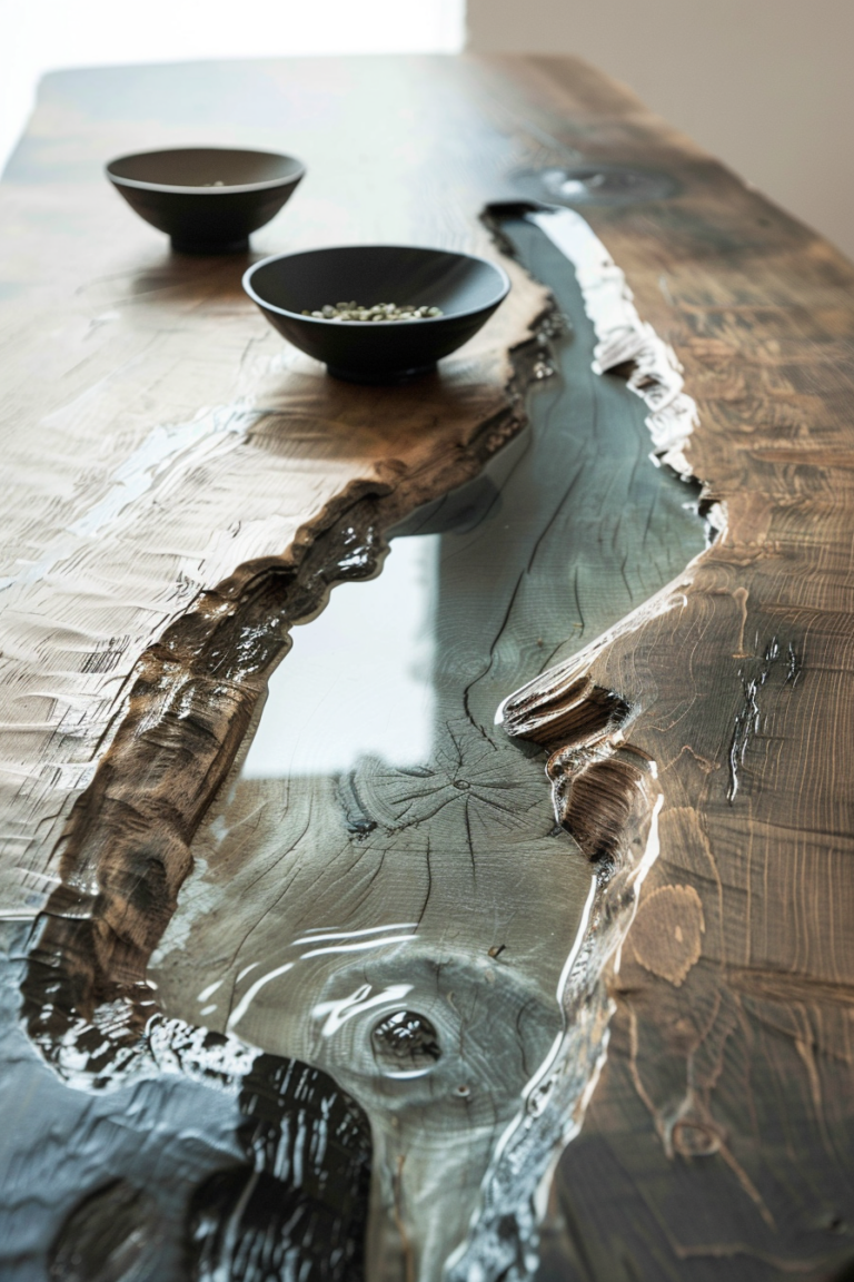 Wabi Sabi Table: Rustic Refinement - Quiet Minimal