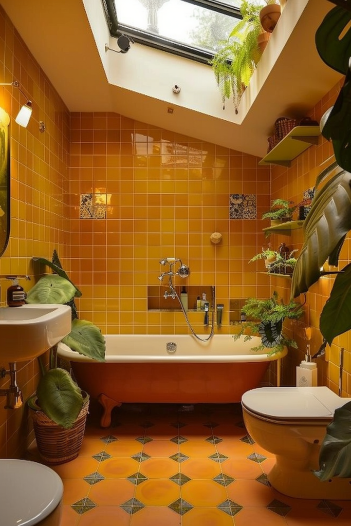 Brighten Your Small Bathroom with Yellow Tile Ideas - Quiet Minimal