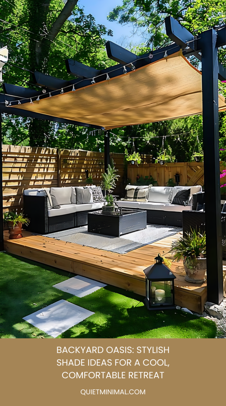 Backyard Shade Ideas: Cool and Comfortable - Quiet Minimal
