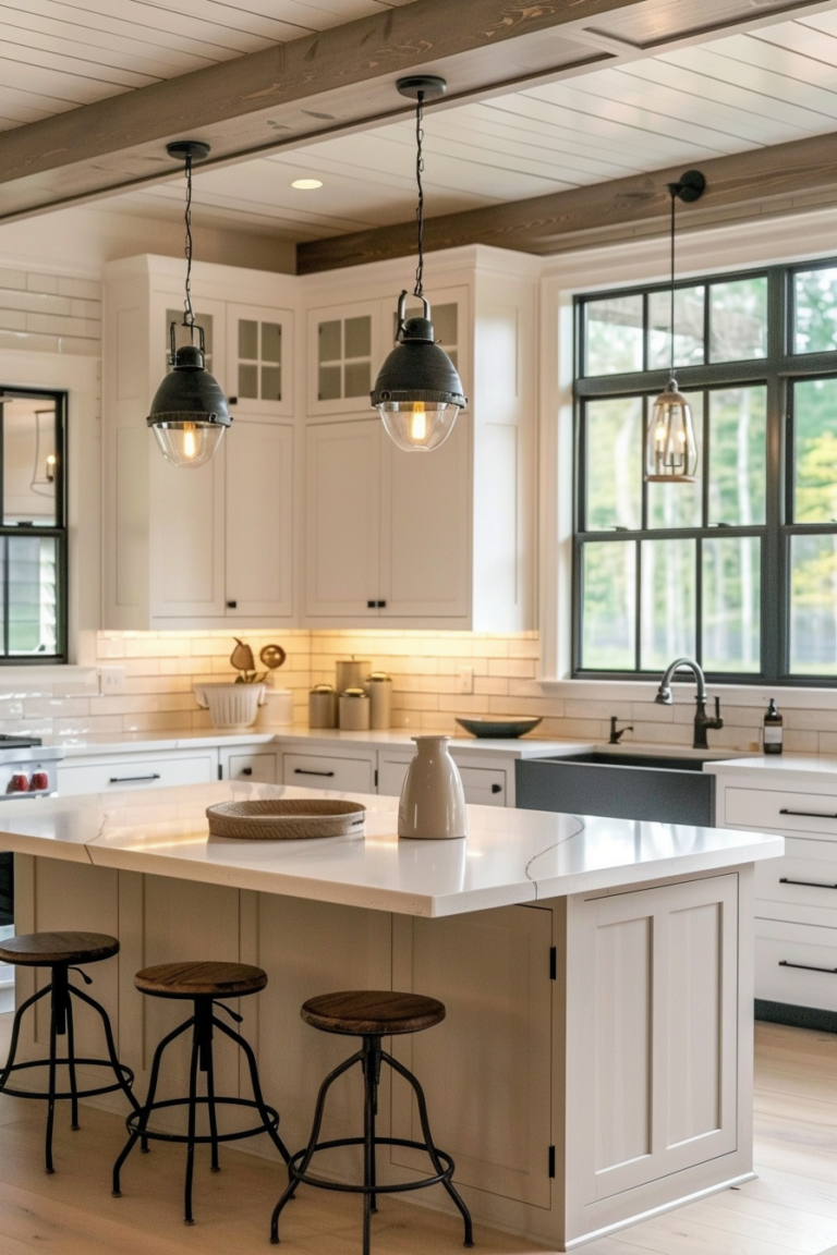 Farmhouse Kitchen Color Schemes - Quiet Minimal