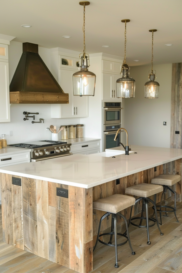 Farmhouse Kitchen Island Ideas - Quiet Minimal