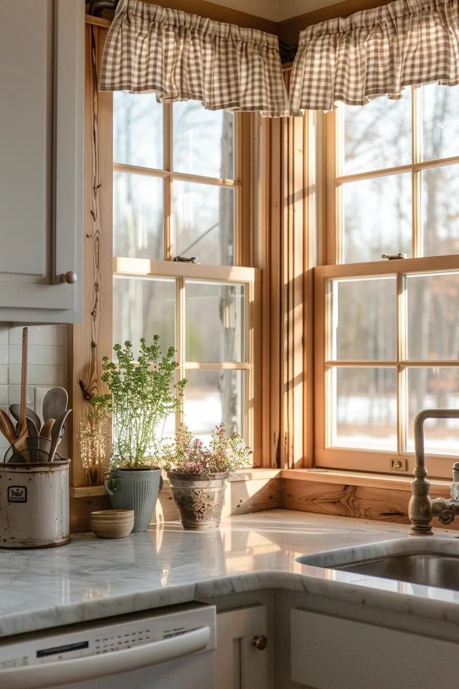 Farmhouse Kitchen Window Treatments - Quiet Minimal