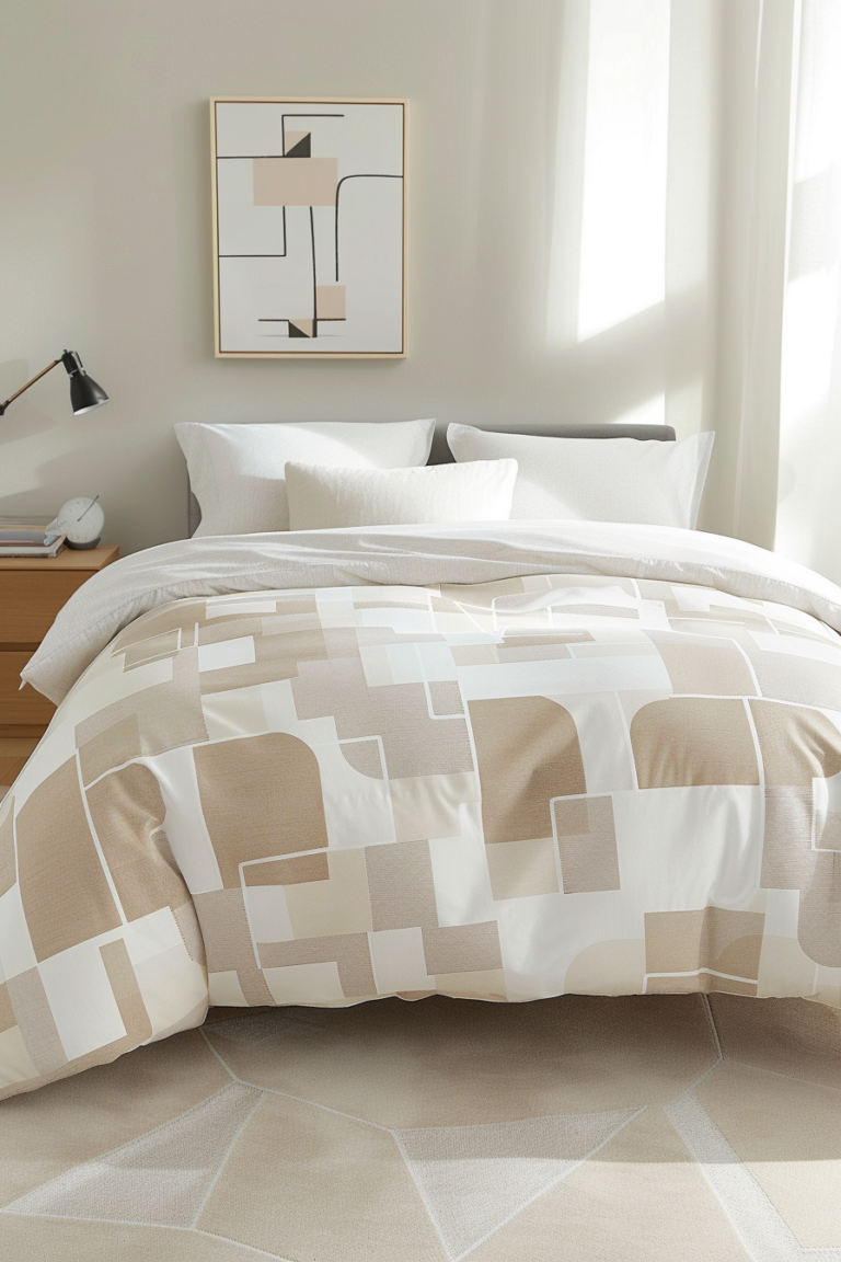 Mid-Century Modern Bed Linens - Quiet Minimal