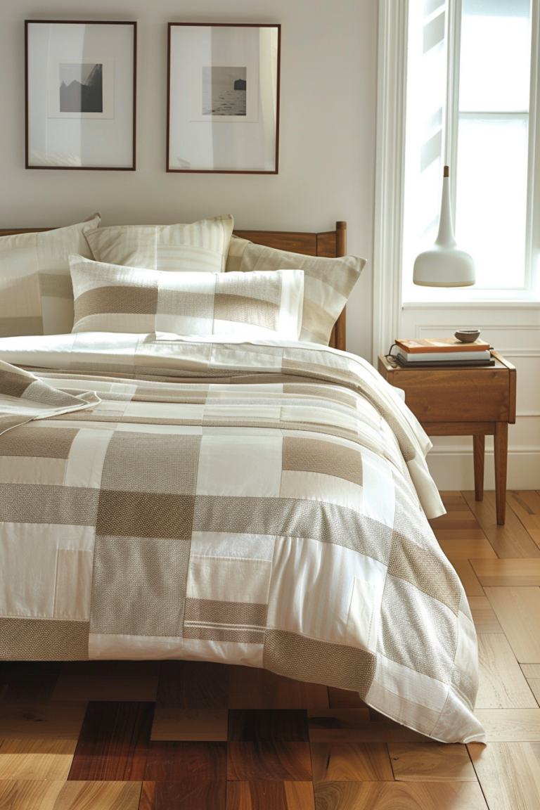 Mid-Century Modern Bed Linens - Quiet Minimal