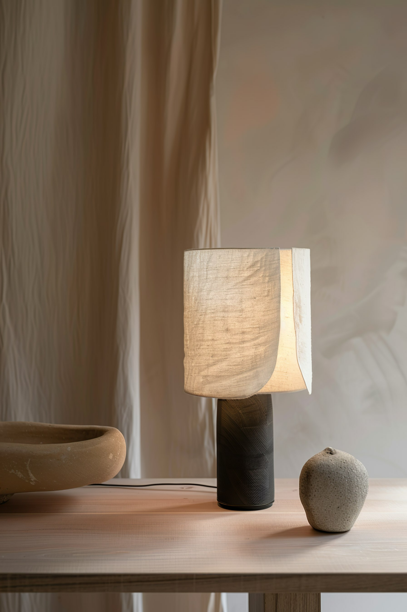 Japandi Table Lamp: Illuminating Your Home with Subtle Elegance - Quiet ...