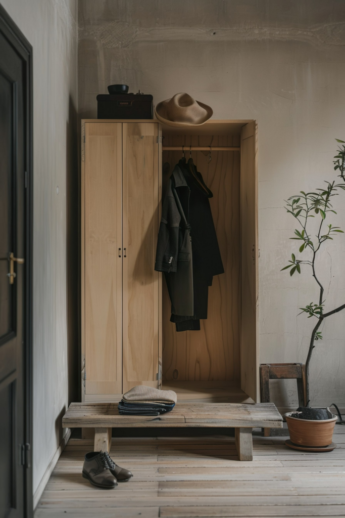 Japandi Wardrobe: Simplifying Clothing Storage with Style - Quiet Minimal