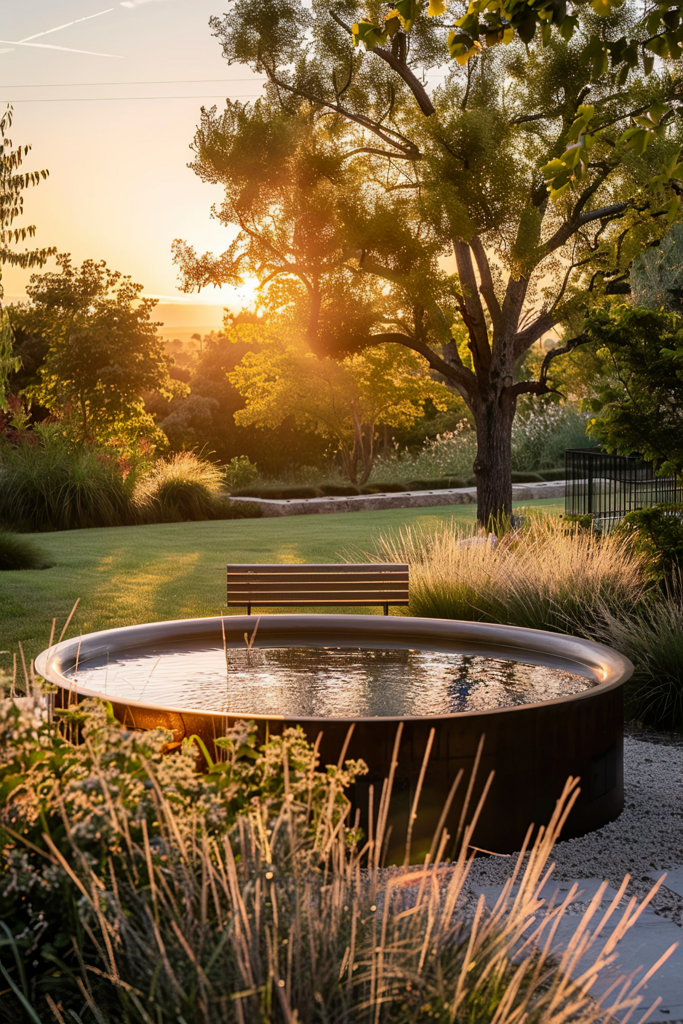 Stock Tank Pool Bench Ideas - Quiet Minimal