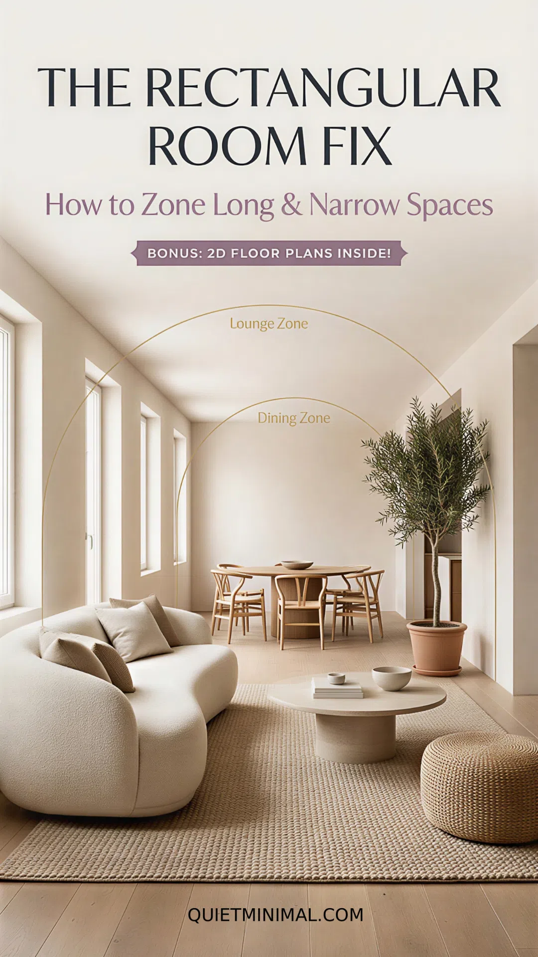 Layout Solutions for Rectangular Living Rooms (2D Plans Included ...