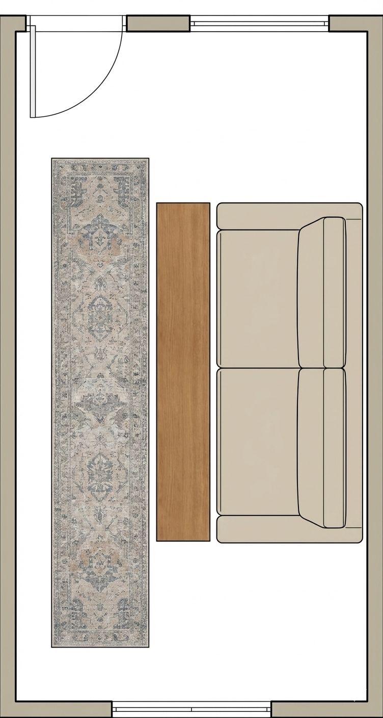 Layout Solutions for Rectangular Living Rooms (2D Plans Included ...