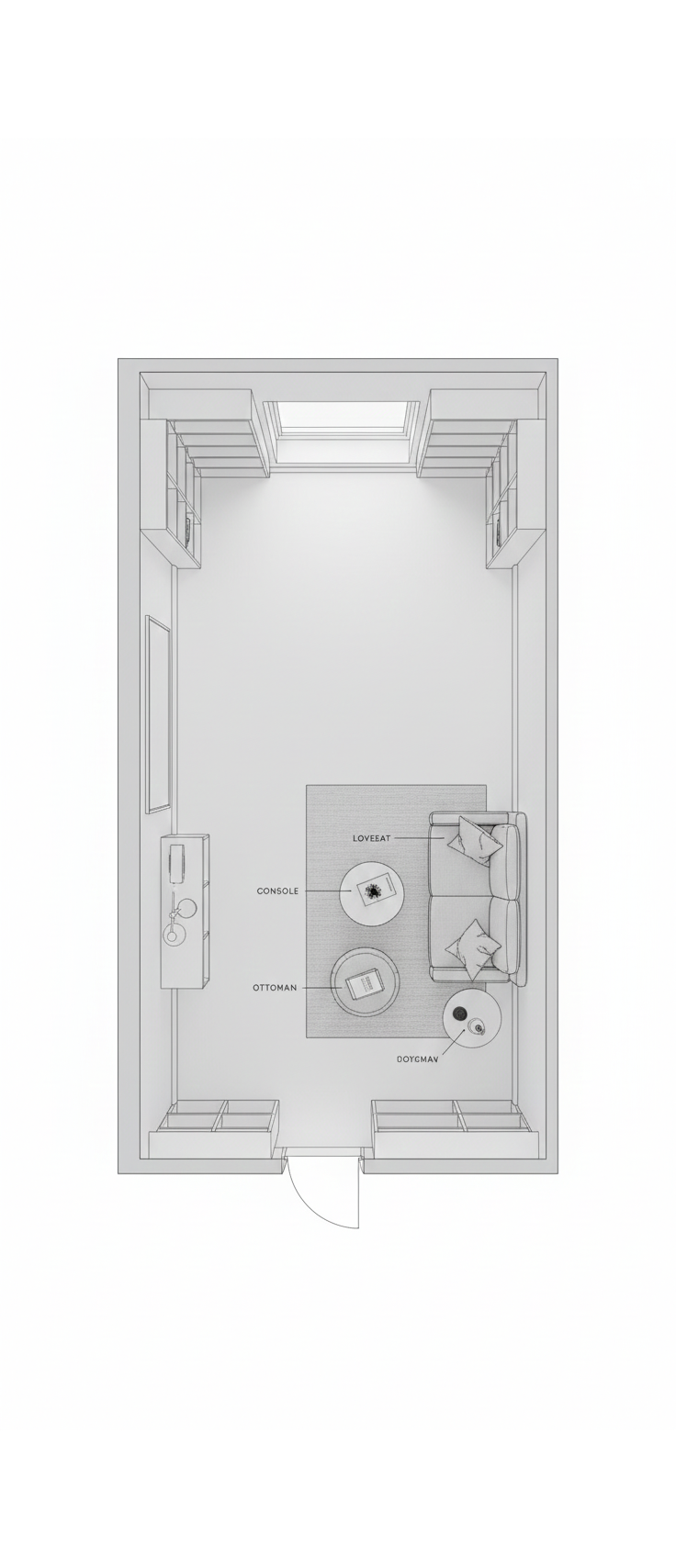 Layout Solutions for Rectangular Living Rooms (2D Plans Included ...