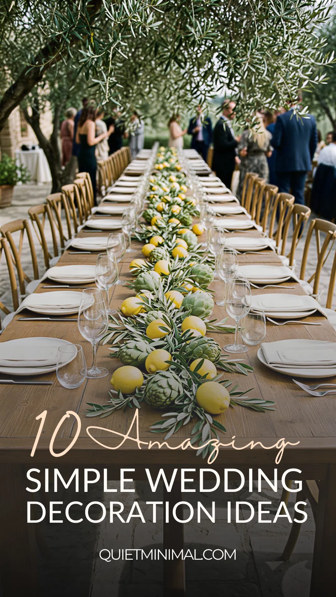 10 Simple Wedding Decorations for an Elegant Minimalist Day - Quiet Minimal