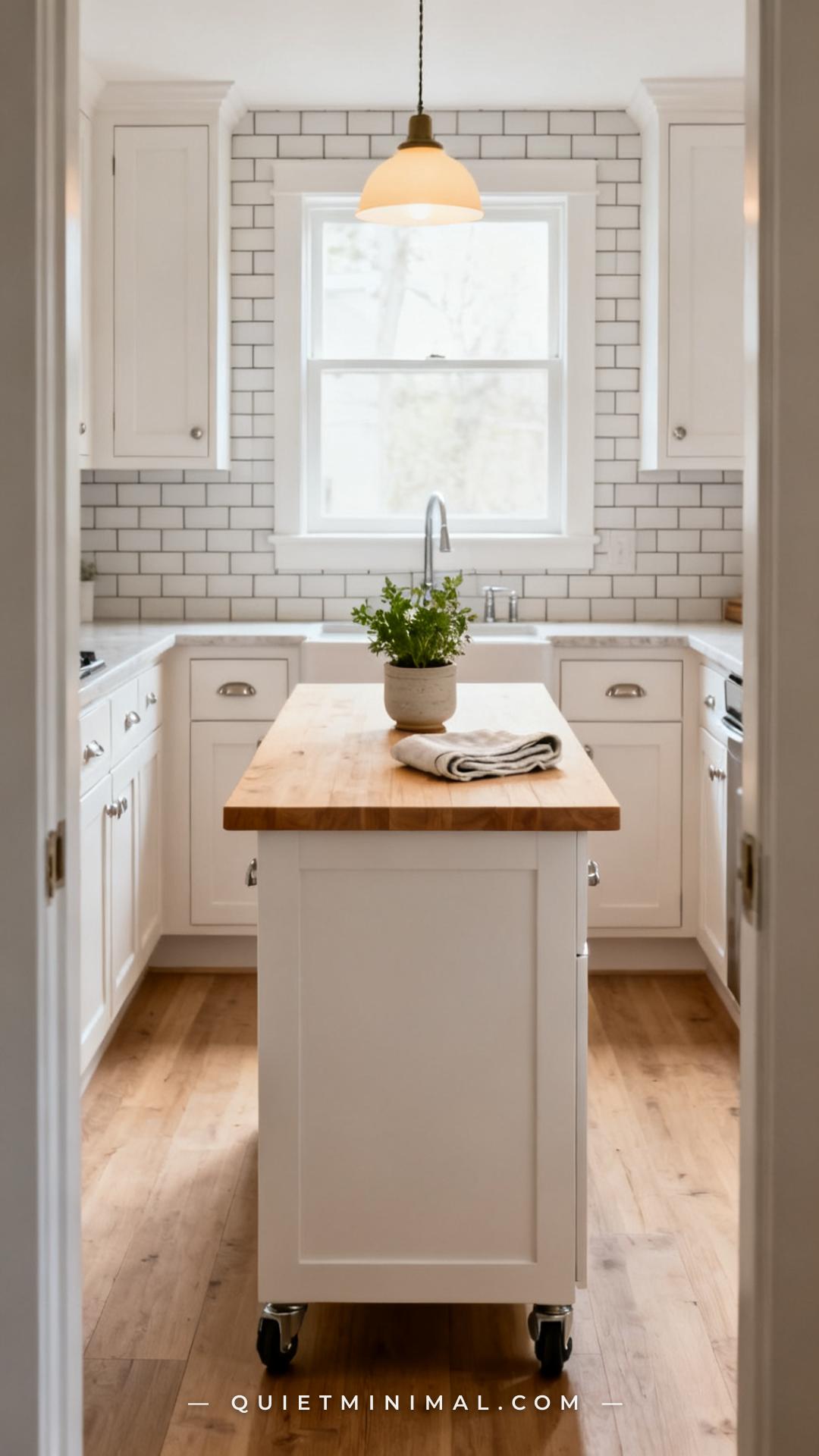 13 Kitchen Island Ideas for Small Kitchens That Actually Work - Quiet ...