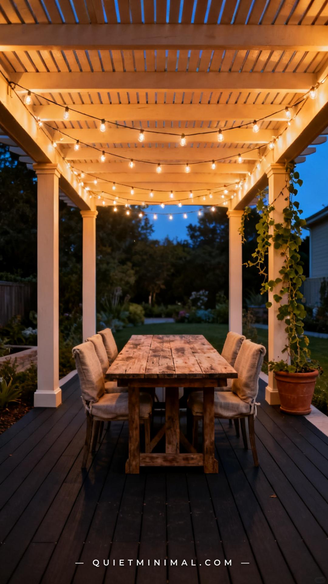 12 Outdoor String Light Ideas for a Covered Patio (That Actually Look ...