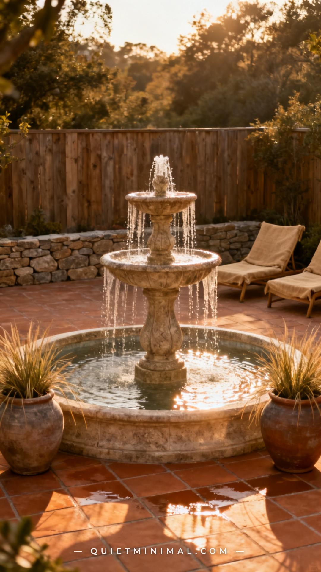 11 Outdoor Water Feature Ideas That Make Entertaining Patios Feel Like ...