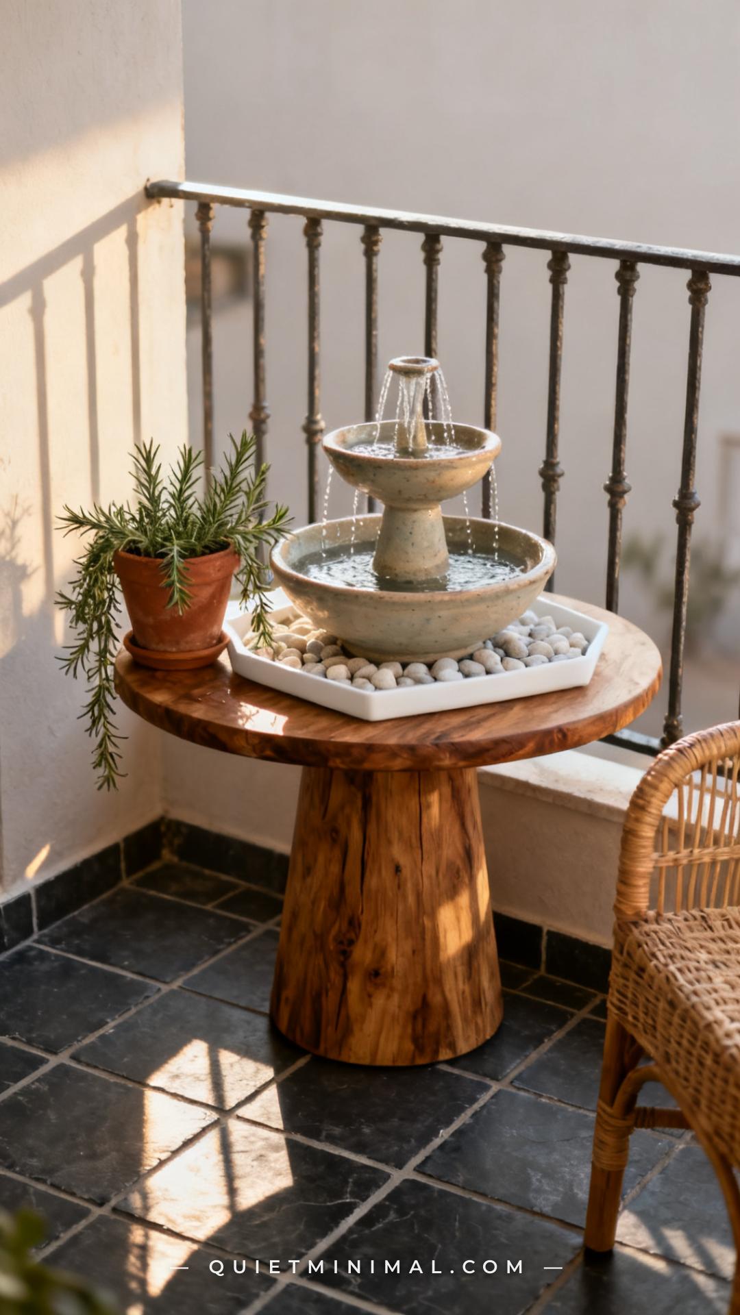 13 Water Fountain Ideas for a Small Balcony (That Actually Fit) - Quiet ...