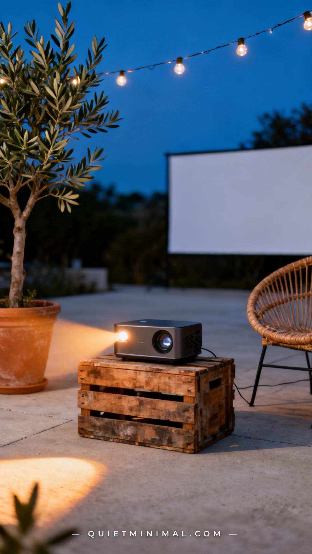 12 Backyard Movie Night Ideas With Projector, Outdoor Screen & Cozy ...