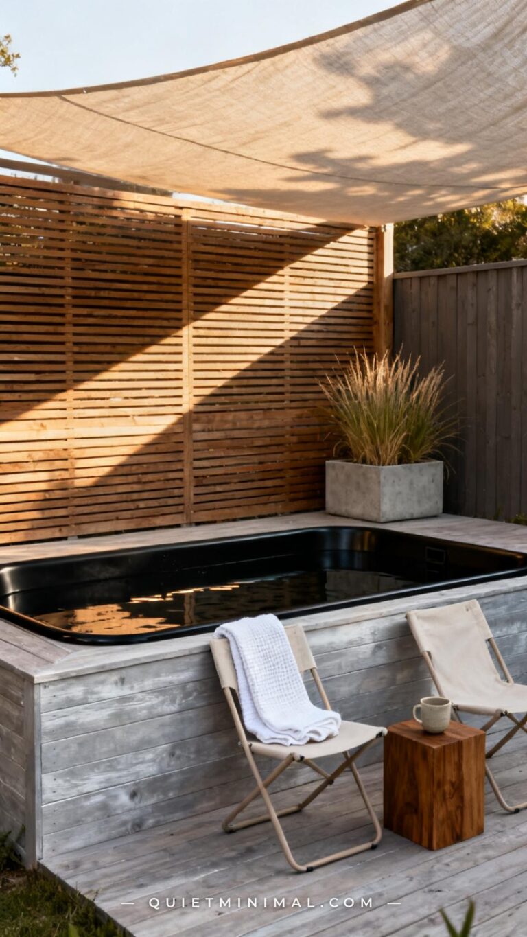 13 Black Stock Tank Pool Ideas for a Minimalist Backyard That Actually ...