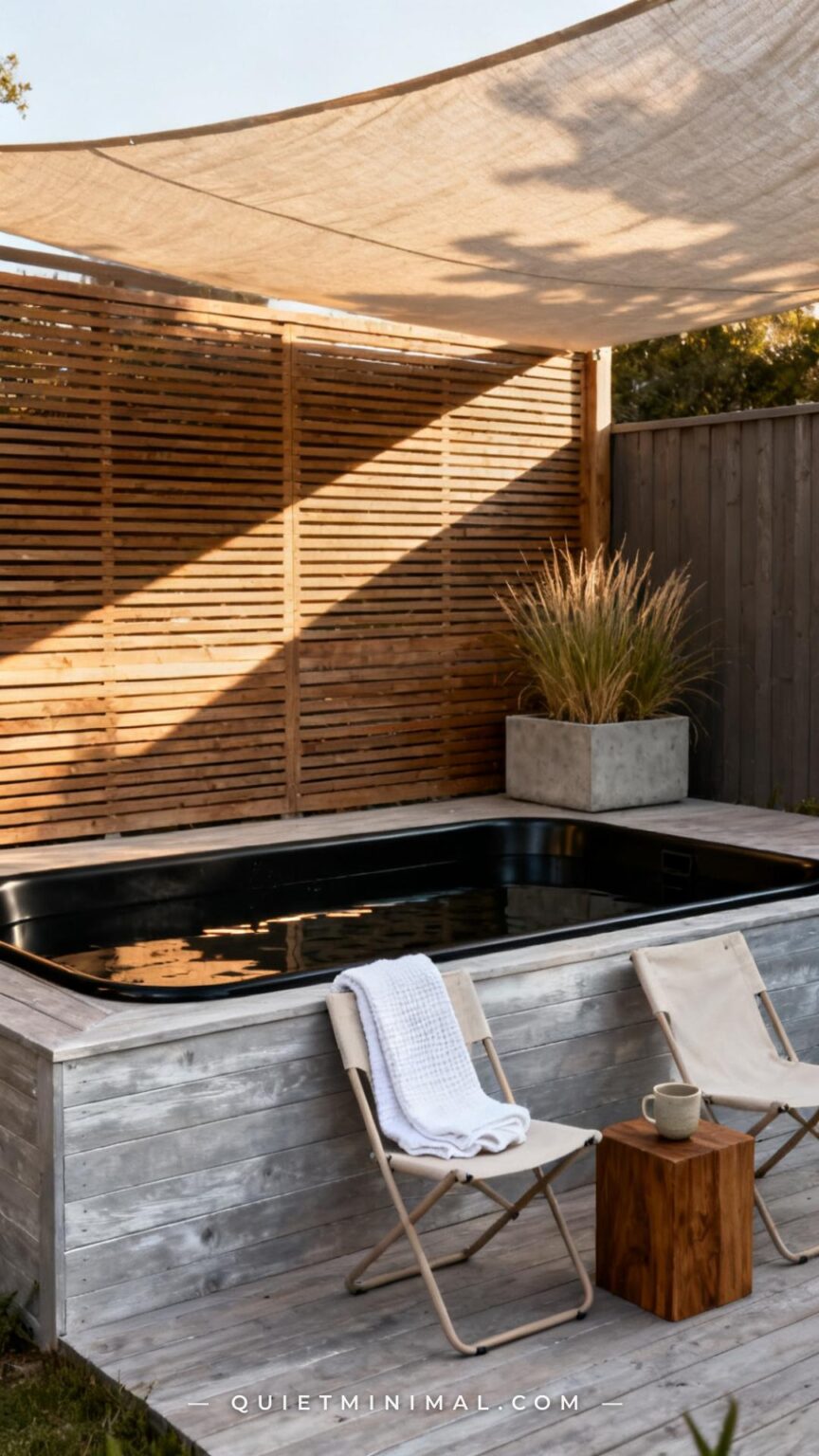 13 Black Stock Tank Pool Ideas for a Minimalist Backyard That Actually ...