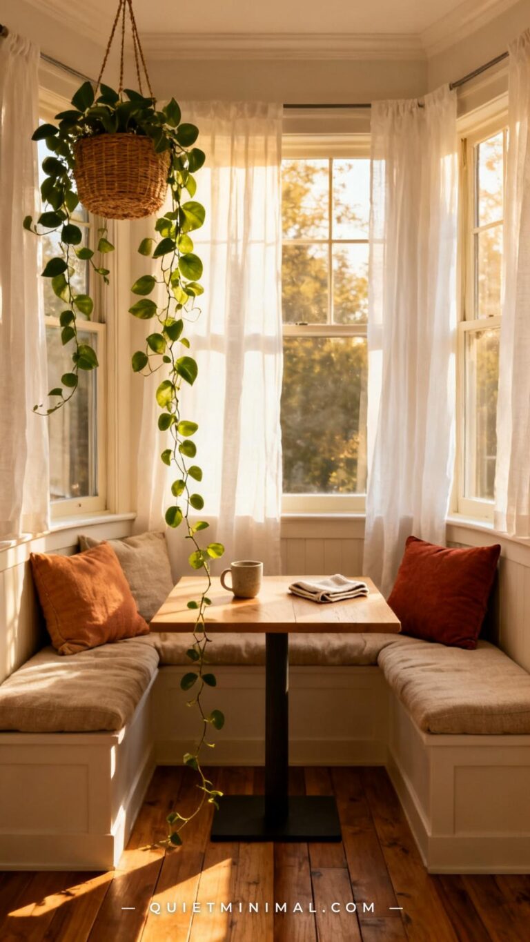 15 Breakfast Nook Decor Ideas With Throw Pillows, Curtains, and ...