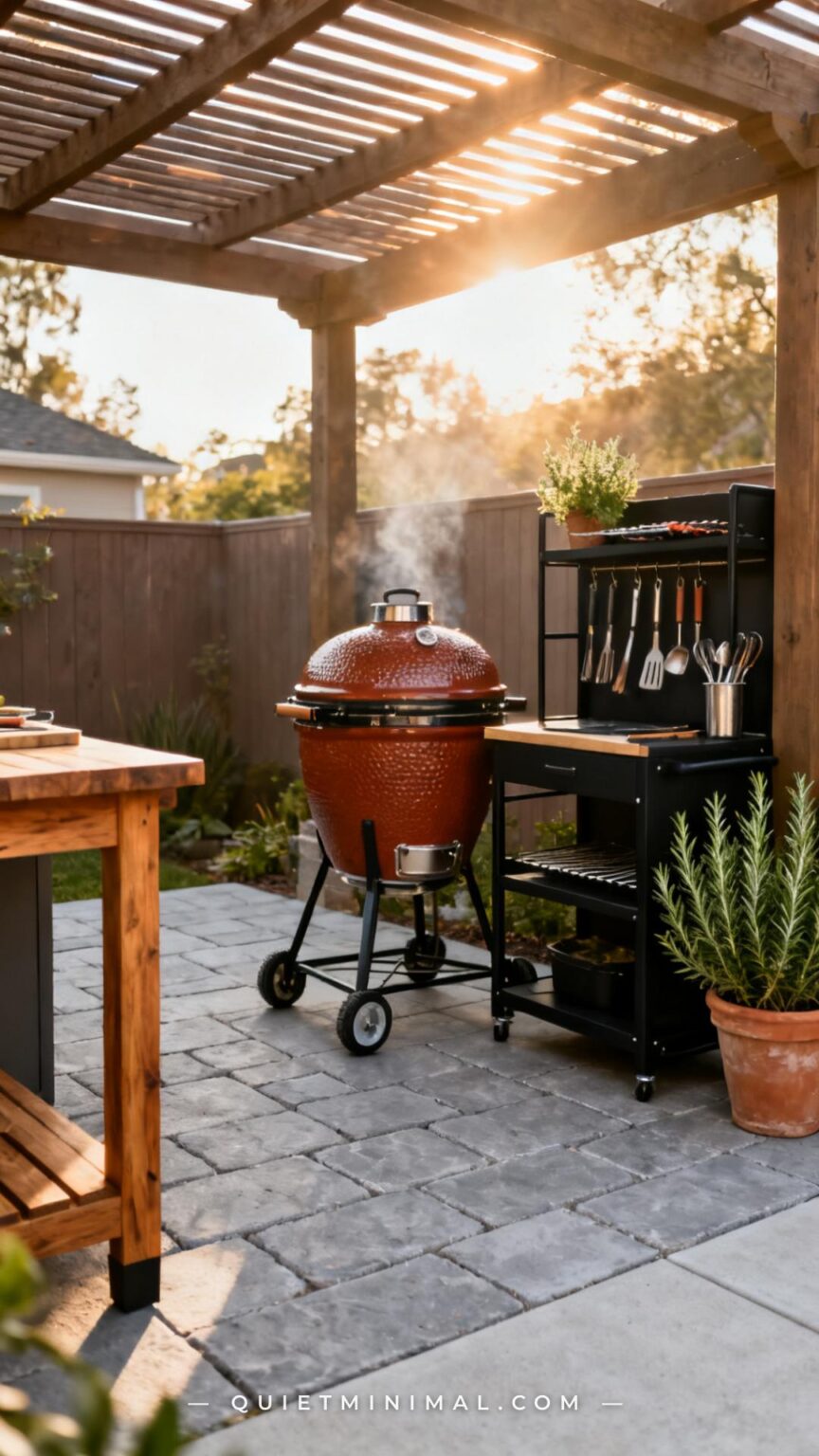 11 Charcoal Grill Setup Ideas for Your Backyard (Kamado, Kettle & Prep ...