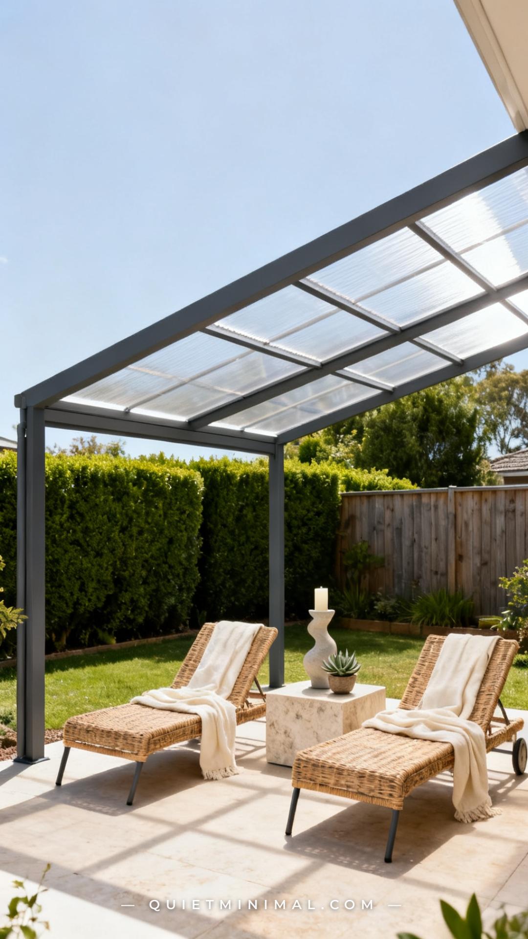 11 Clear Roof Patio Cover Ideas That Let In Light and Block Rain ...
