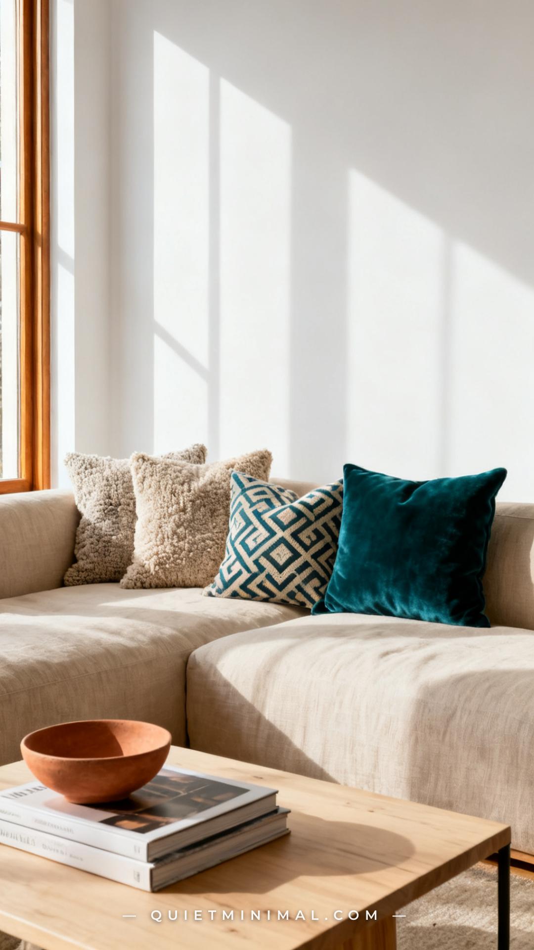 12 Cushion Pairing Ideas for a Beige Sofa (And the Formula Behind Every ...