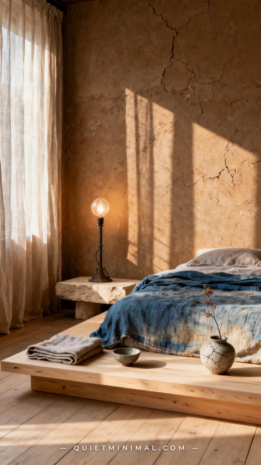 13 Japanese Wabi-Sabi Bedroom Ideas That Make Imperfection Look ...