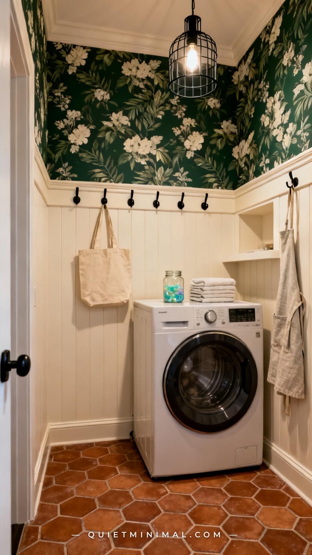 12 Laundry Room Inspiration Ideas With Bold Wallpaper, Shiplap, Tile ...