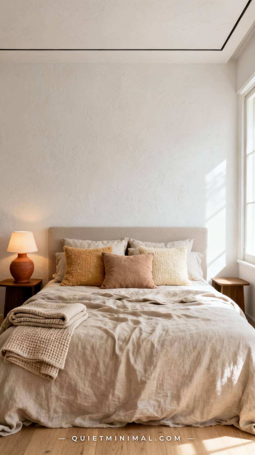 15 Throw Pillow Combinations for a Neutral Bed That Look Intentionally ...