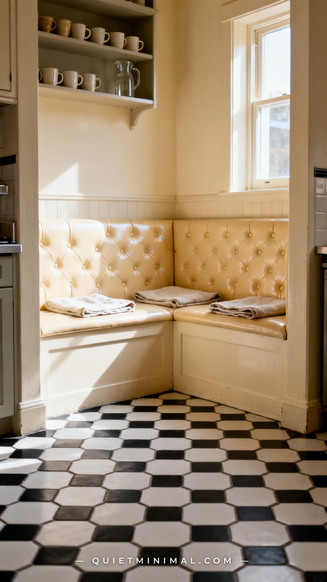 13 Vintage Breakfast Nook Ideas With Retro Tile, Booth Seating, and the ...